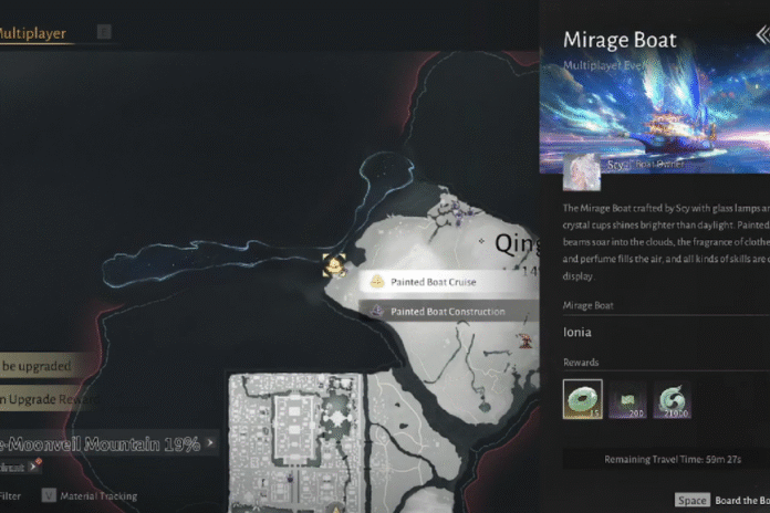 Mirage Boat Event Guide in Where Winds Meet | Patch Crazy